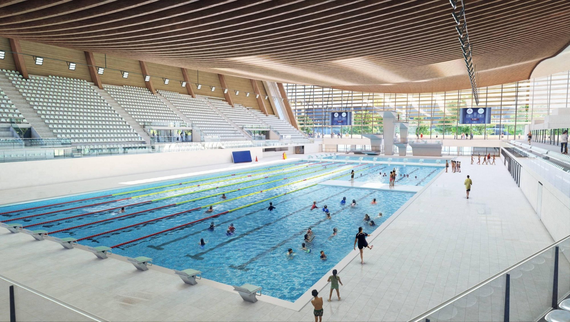 Olympics Aquatics Centre Saint-Denis, Paris France | EVA optic